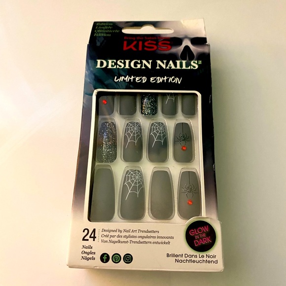 Kiss | Makeup | New Kiss Design Nails Limited Edition Glow In The Dark ...